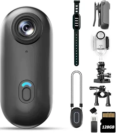 LaView 4K Mini Body Camera 128GB - Action Body Cam with Audio & Video ...