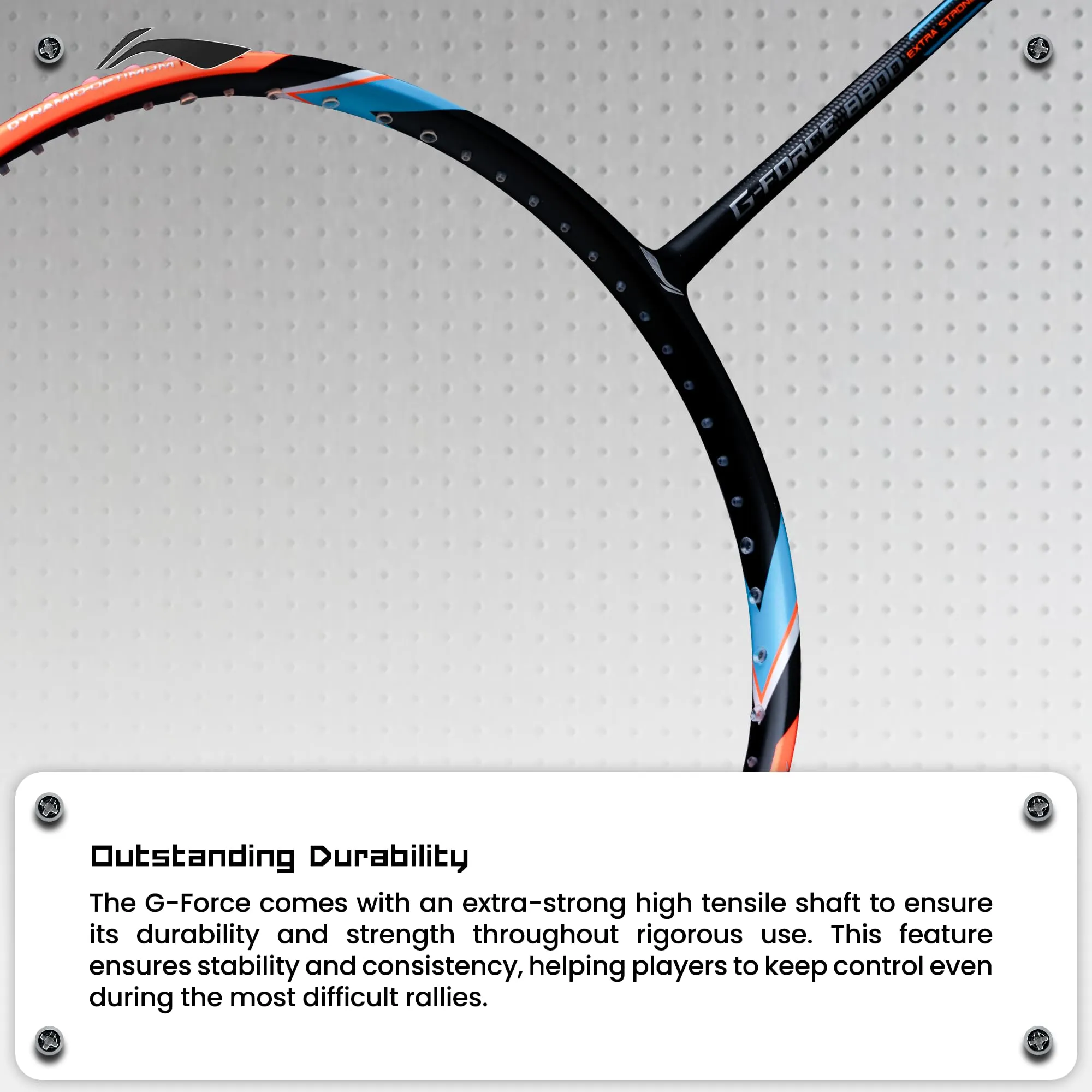 Li-Ning G-Force Extra Strong Badminton Racket with Full Cover | 3U ...
