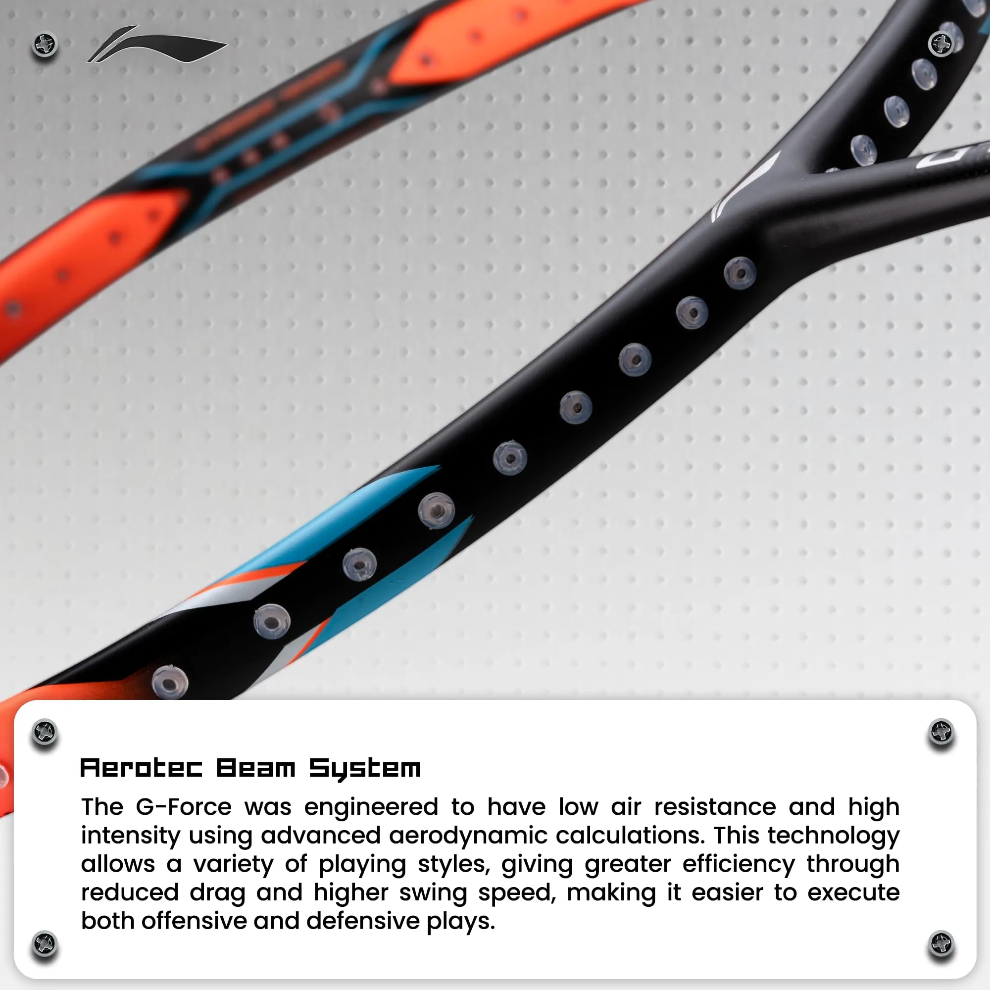 Li-Ning G-Force Extra Strong Badminton Racket with Full Cover | 3U ...